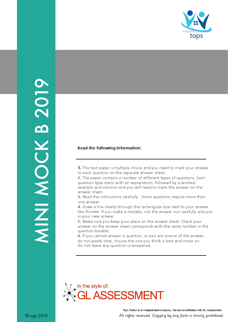 GL Assessment Practice Papers by 11+ Experts